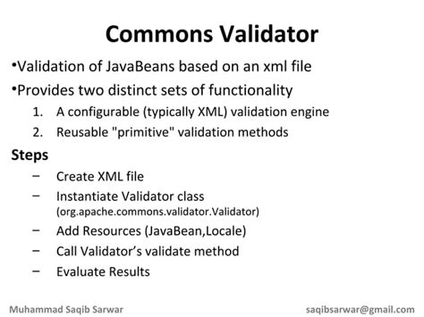 My Journey To Use A Validation Framework Ppt