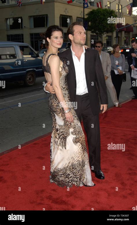 Los Angeles Ca June 11 2002 Actor Christian Slater And Wife At The