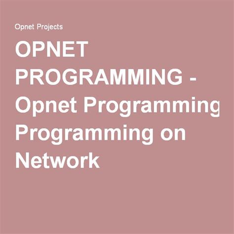 Pin On Opnet Programming Opnet Programming On Network