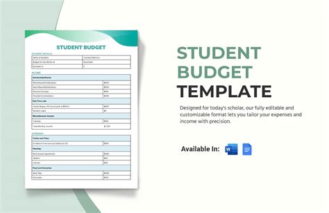Free Babe Budget Templates Editable And Printable