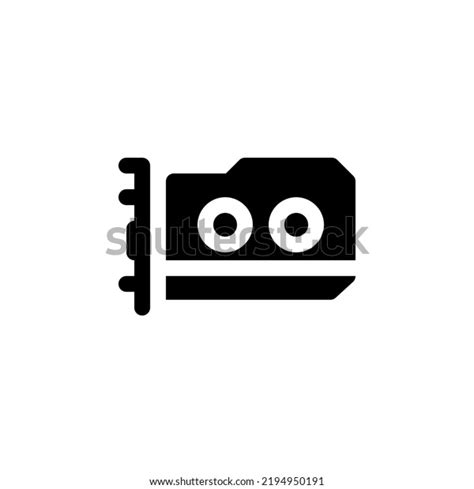 Gpu Vector Icon Computer Component Icon Stock Vector Royalty Free Shutterstock