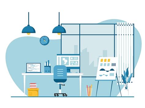 디자이너 데스크 무료 벡터