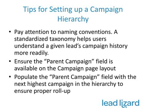 Best Practices For Salesforce Campaigns Pptx