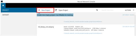 tutorial designing and training a two layer neural network docs neural network console