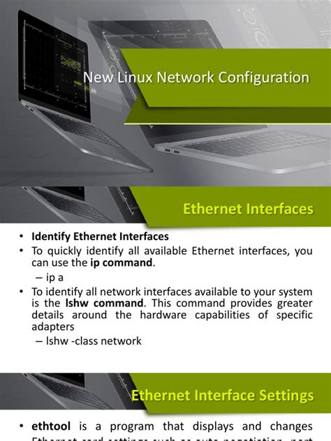 New Linux Network Config Pdf Ip Address Computer Network