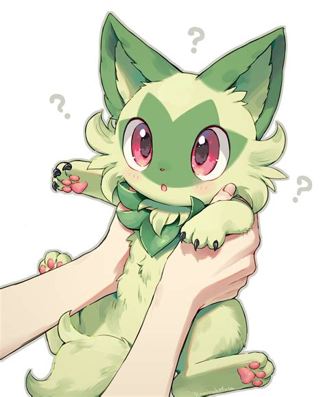 ニャオハニャオハちゃん 禿のイラスト