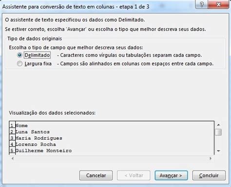 Excel Como Separar Texto Em Colunas Max Planilhas
