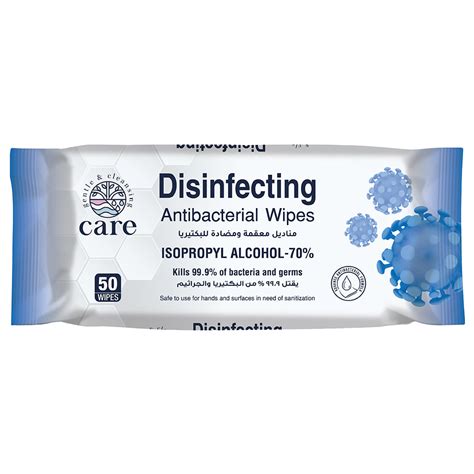 Care Disinfecting Antibacterial Wipes 70 Ipa 50 Sheets Jomla Ae