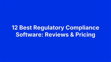 12 Best Regulatory Compliance Software Reviews And Pricing Stackgo