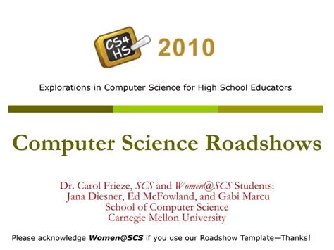 PPT Explorations In Computer Science For High Babe Educators PowerPoint Presentation ID 84363
