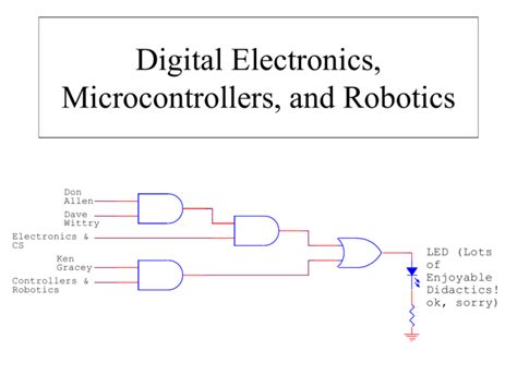 Digital Electronics Microcontrollers And Robotics