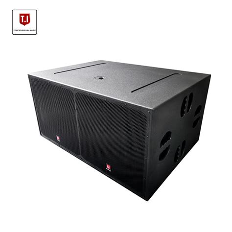 dual 18 inch neodymium drivers powerful audio line array sub bass