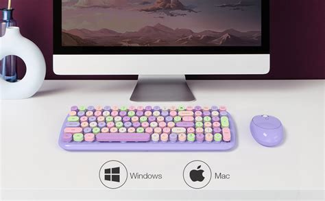 Amazon Com MOFII Wireless Keyboard And Mouse Typewriter Full Size Keyboard With Number Pad And