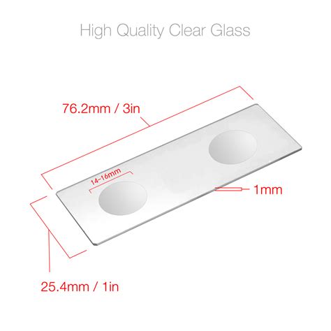 50 Microscope Slides Double Concave Depression Cavity Glass
