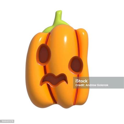 할로윈 호박 슬픈 얼굴 감정을 가진 현실적인 3d 오렌지 호박 10월에 대한 스톡 벡터 아트 및 기타 이미지 10월 3차원 형태 Film Festival Istock
