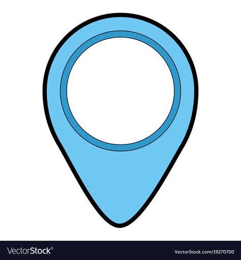 Pin Pointer Location With Arrow Royalty Free Vector Image