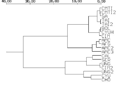 UPGMA Clustering Of Hemp Accessions Based On THC Data Processed By Download Scientific Diagram