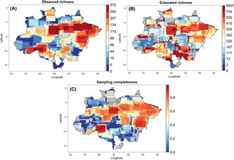 Estimates Of Observed Richness A Estimated Richness B And Sampling Download Scientific