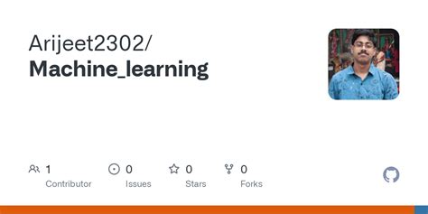 Github Arijeet2302machinelearning