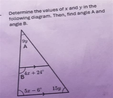 Determine The Values Of X And Y In The StudyX