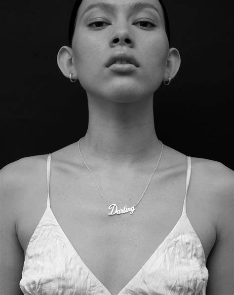 Darling Necklace Cursive Sterling Silver Meadowlark Jewellery