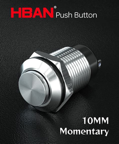 Spdt Switch High Head Stianless Steel Momentary Pushbutton 10mm With Doorbell Wholesale Push
