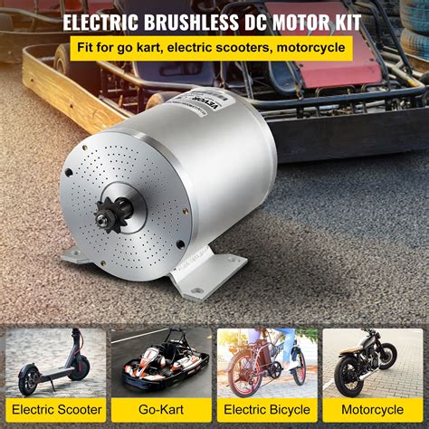 Vevor Brushless Motor Go Kart Electric Motor For Go Kart 48v 2000w W