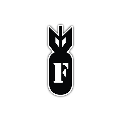 F Bomb Vinyl Sticker Decal Funny Hard Hat Laptop Etsy