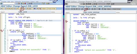 Database Lock Open SQL Statement Vs SAP Lock Enqueue Dequeue FM
