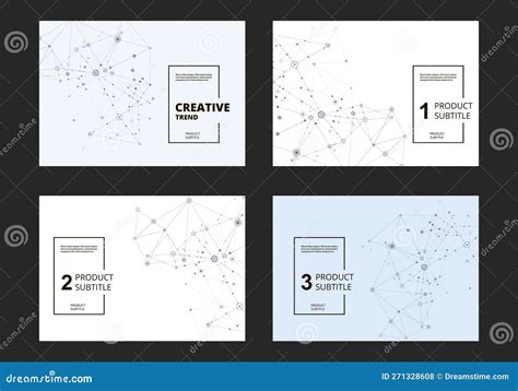 Abstract Molecules Cover Template Vector Design Element Shapes Vector Physics Background Stock