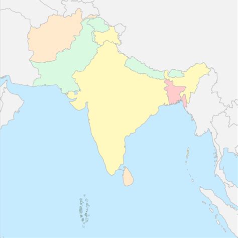 아시아 국가 지도