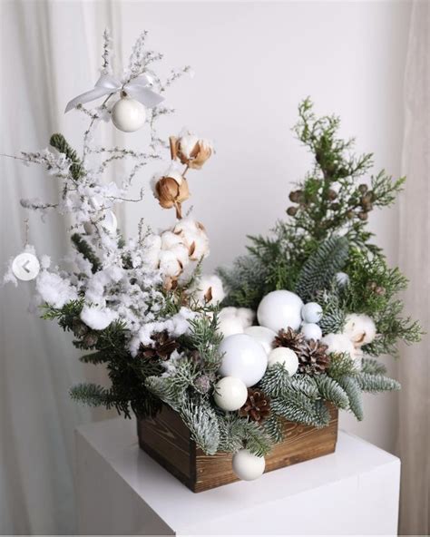 Пин от пользователя Maria на доске Людмила Рождественские цветочные композиции Рождественские