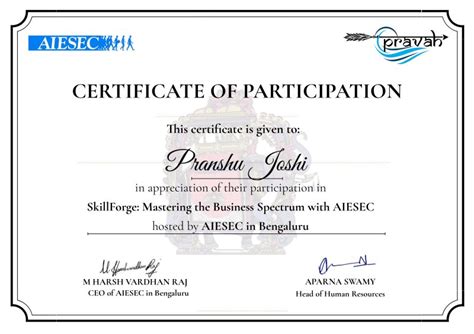 I Am Pleased To Announce The Successful Completion Of A Certification