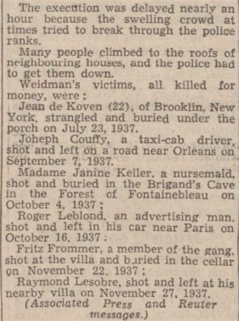 History Hit Rapist And Murderer Eugen Weidmann Was Facebook