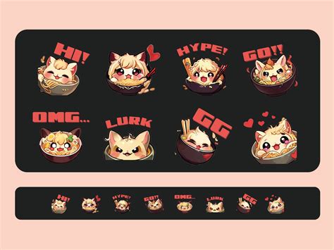 Cute Animated Emotes Cat Emotes Kawaii Gg Emote Hype Emote Animated