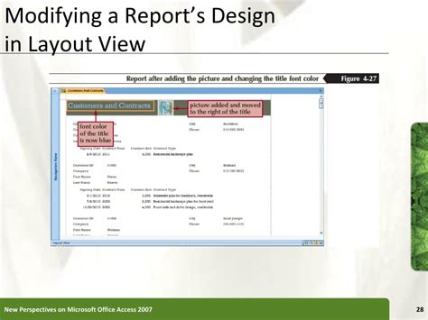 Ppt Access Tutorial 4 Creating Forms And Reports Powerpoint