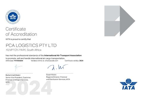 Iata Pca Logistics