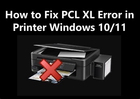 How To Fix Pcl Xl Error In Printer Windows 10 11 Easeus
