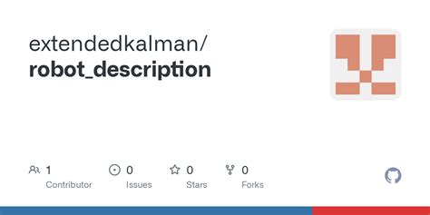 Github Extendedkalmanrobotdescription