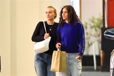 Lily Rose Depp And 070 Shake Out For Dinner At E Baldi In Beverly Hills