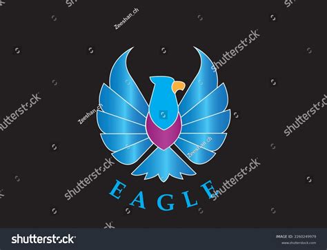 Flying Eagle Logo Design Stock Vector Royalty Free 2260249979