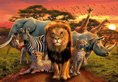 African Safari 250 Piece Wood Puzzle Playmatters Toys