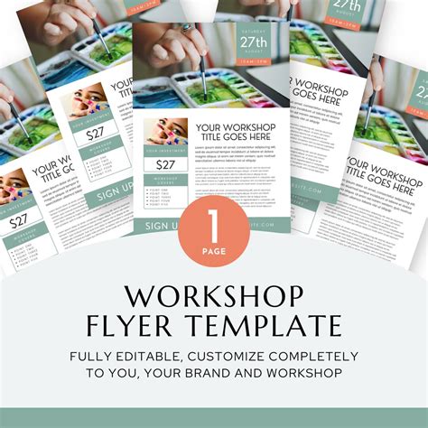 Workshop Flyer Template Art Workshop Flyer Sheet Event Flyer