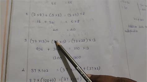 6th Stdassociativity And Distributivity Property Youtube