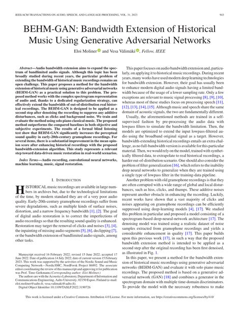 pdf behm gan bandwidth extension of historical music using