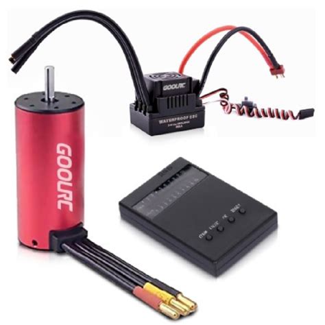 Digital Goolrc 3800kv Brushless Motor 80a Brushless Esc 2 4s Lipo 58v3a Bec And Programming