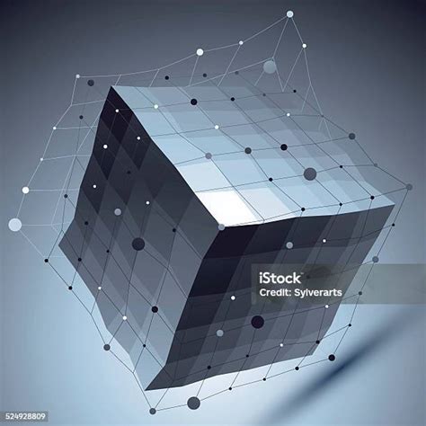 벡터 추상적임 기하학적 3d 복잡한 Lattice 배경으로 0명에 대한 스톡 벡터 아트 및 기타 이미지 0명 2차 도형 3차원 형태 Istock