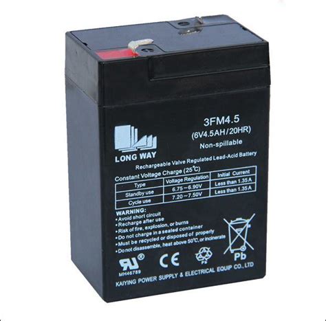 6V4.5ah/20hr Valve Regulated Lead Acid Battery - 6V4.5ah Battery and ...