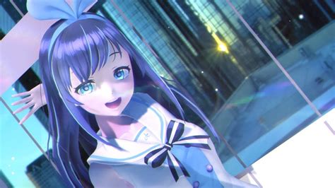 Mmd P A Ddictionblue Kizuna Ai Youtube