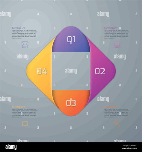 Vector Illustration Infographics Four Options Stock Vector Image And Art